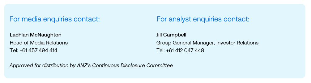 Update regarding ANZ’s Pacific operations | ANZ